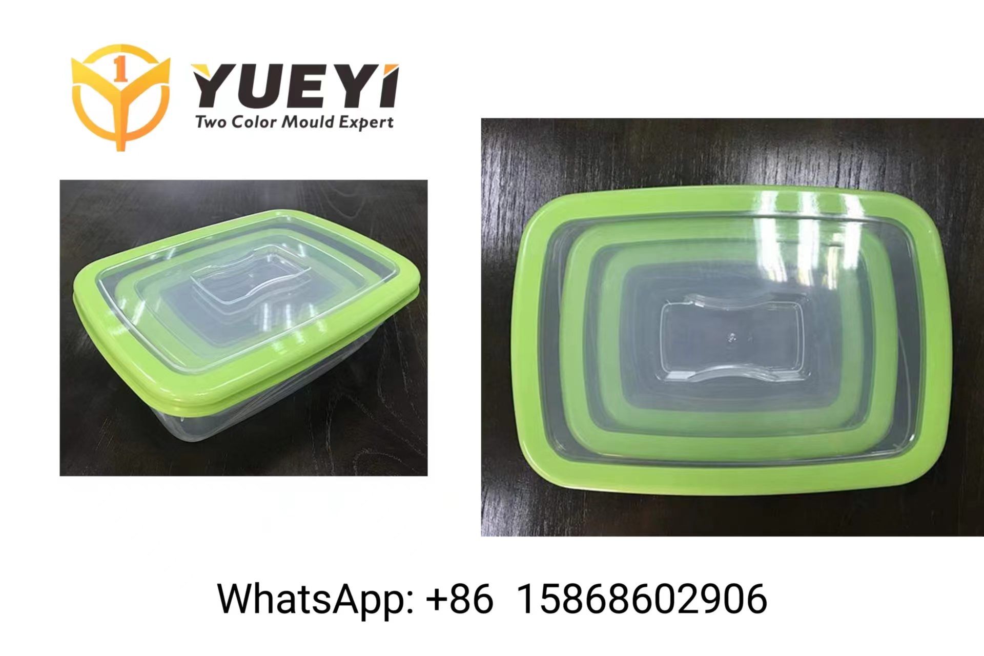 TWO COLOR LIDS FOR MODERN FOOD STORAGE YUEYI MOULD
